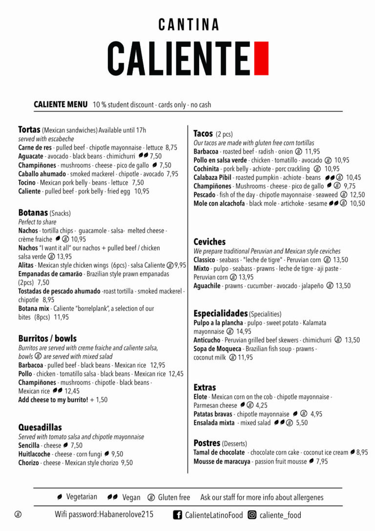 Cantina – Caliente