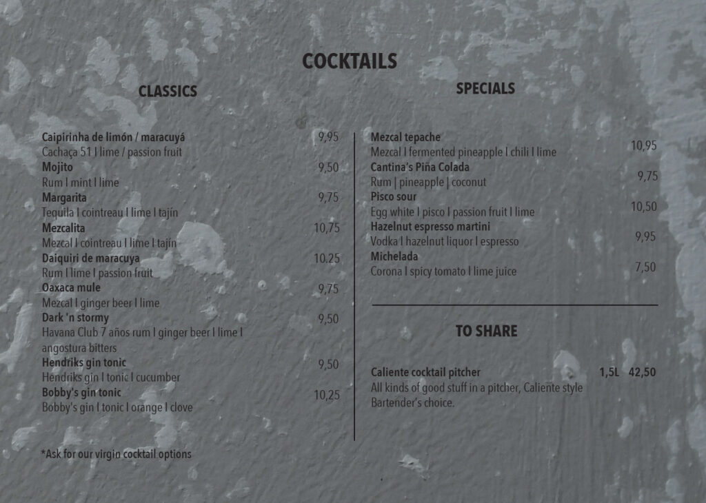 Cantina – Caliente